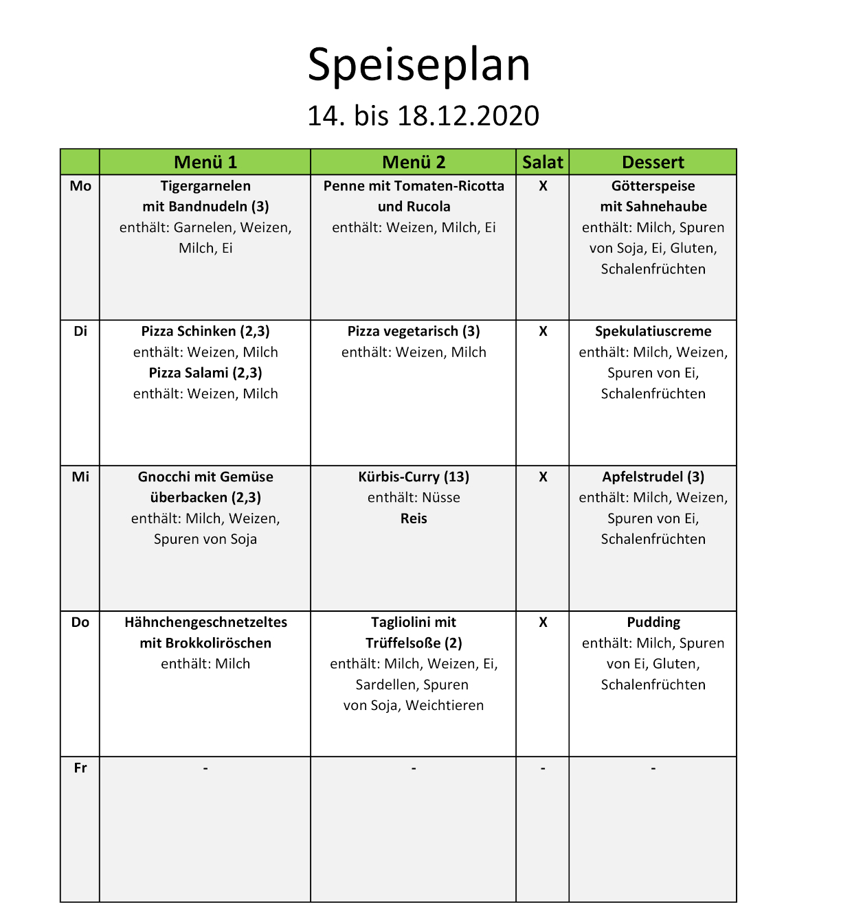 Speiseplan – Clemens-Brentano-Europaschule
